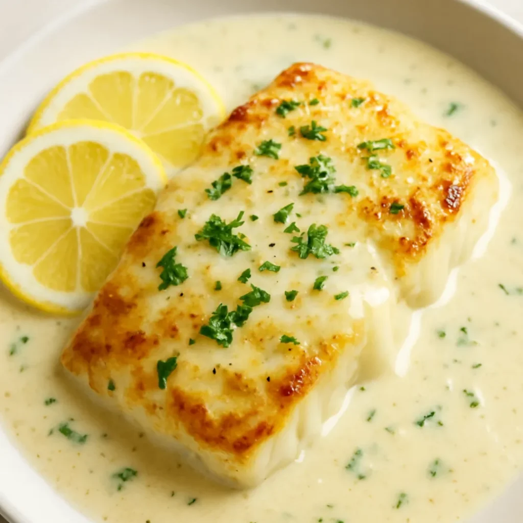 Delicious Baked Cod in Coconut Lemon Cream Sauce – The Perfect Seafood ...